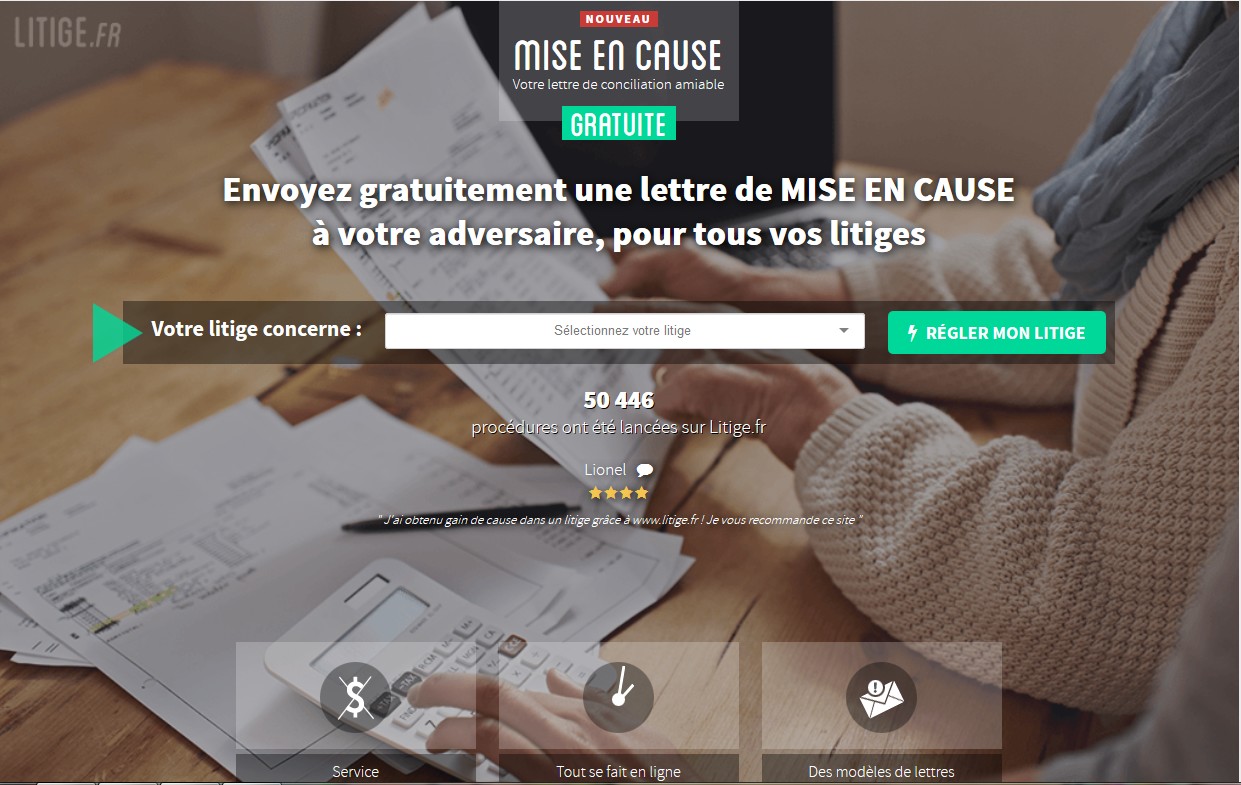 Litige.fr, réglez gratuitement vos litiges en ligne - Multimédia